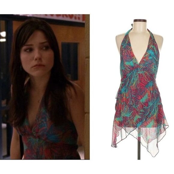 BCBGMaxAzria | Tops | Aso Brooke Davis One Tree Hill Silk Halter Top ...